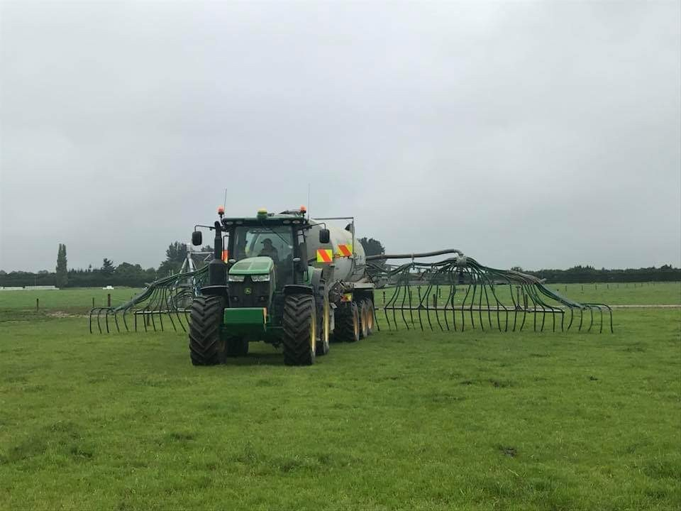 Liquid Digestate Waste Spreading | Slurry Injection Farm Field